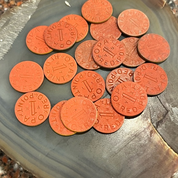 WW2 Red Point | Other | 2 Ww2 Red Point Rations Tokens | Poshmark